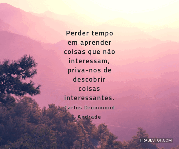 Perder tempo em aprender coisas que não... - FrasesTop